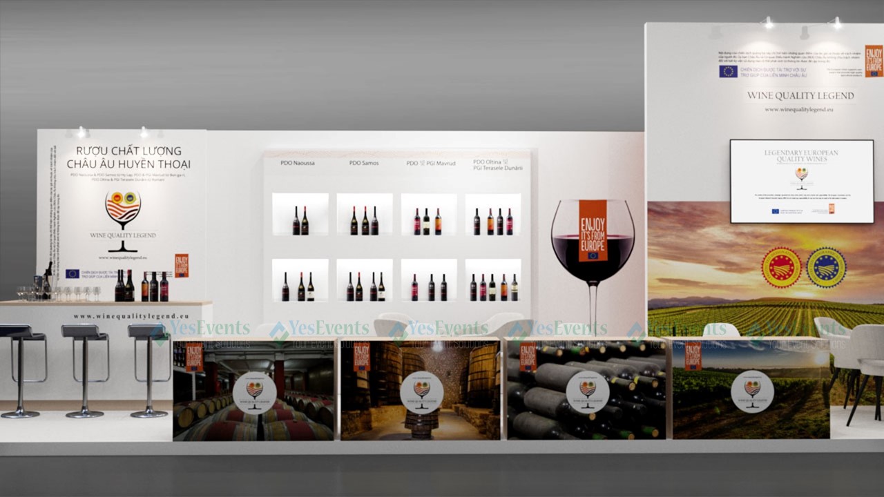 Exhibition Booth for European Wine Legend - Event Management Company in ...